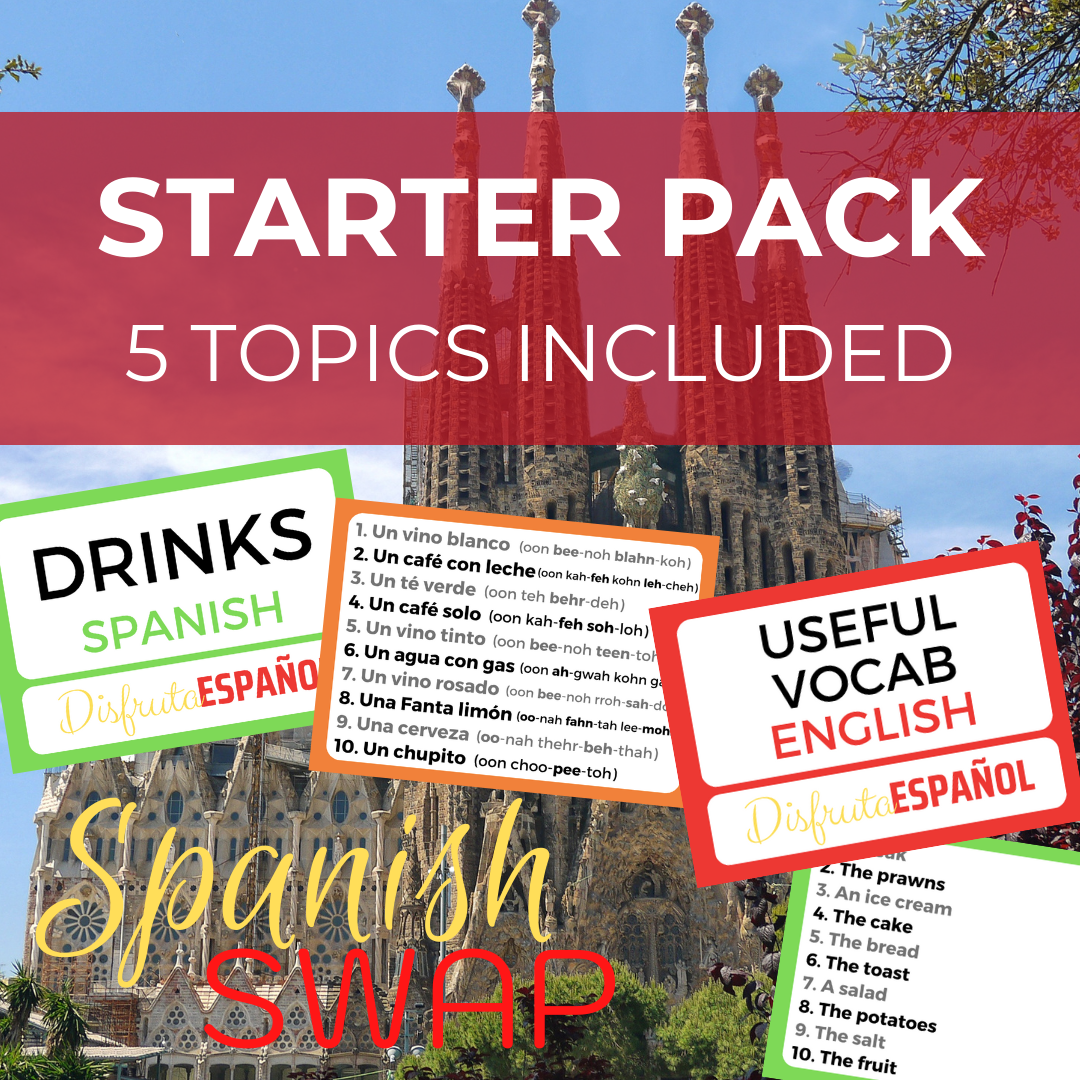 Spanish Swap Card Game Starter Pack – Learn to speak spanish